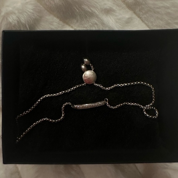 Effy | Jewelry | Effy 925 Sterling Silver With Diamond Bar Slider Bolo ...